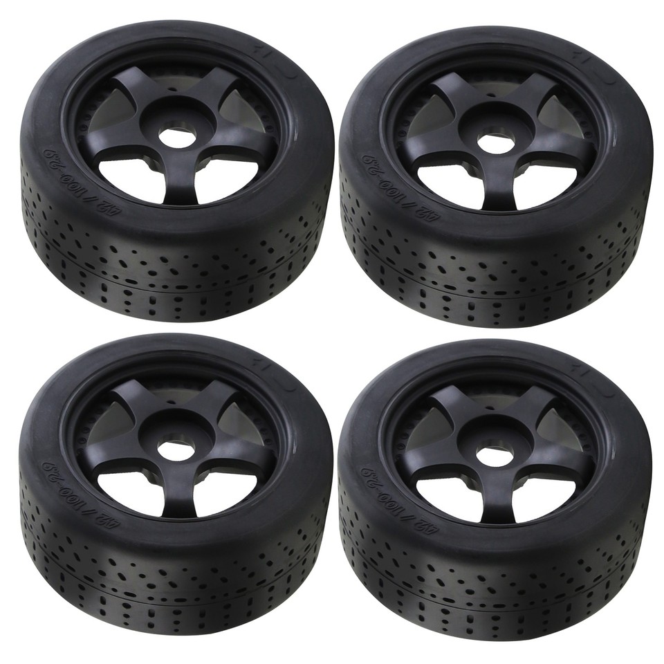 4Pcs 1/7 RC Car Rubber Wheels Rim Tire Hex For ARRMA INFRACTION 6S ARA109001 | eBay