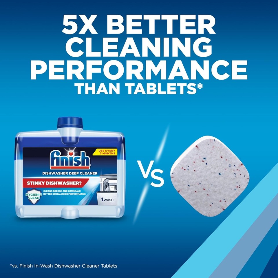 Deep Clean Dishwasher Cleaner Liquid - Fight Limescale & Odors, 8.45oz ...