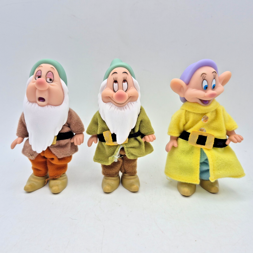 Snow White Seven Dwarfs 4.5 inch Figures Simba Toys Set Complete Disney ...