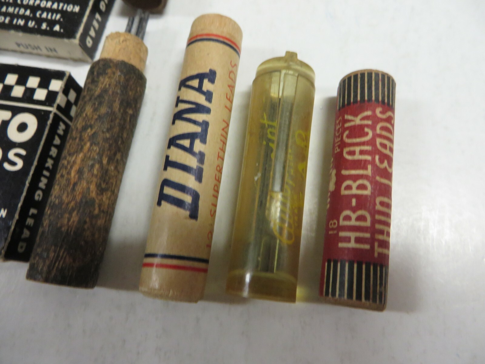 Vintage Lot LEAD PENCIL REFILLS Scripto Staedtler Eagle Listo Sheaffer ...