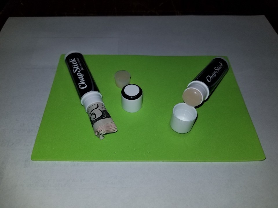 Chapstick Secret Stash Compartment Pocket Diversion Safe Hide Pills ...
