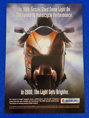 2000 SUZUKI MOTORCYCLE ORIGINAL COLOR PRINT AD CLASSIC JAPANESE CROTCH ...