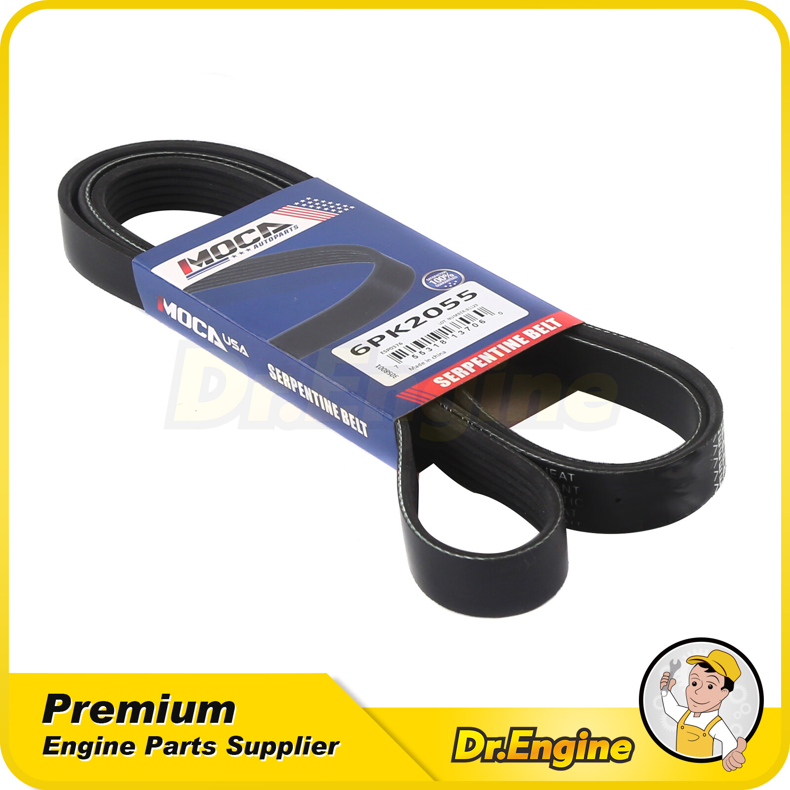 EPDM Serpentine Belt Fit Ford E-150 E-250 E-350 E-450 F-450 F-550 4.6L ...