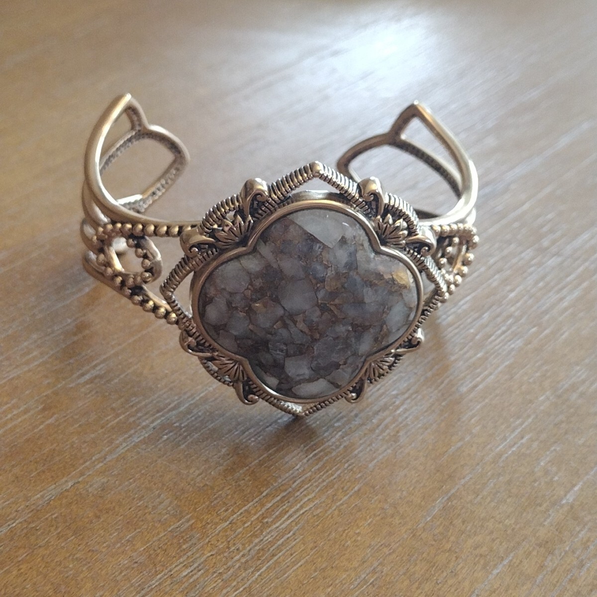 NEW STUDIO BARSE Genuine Elegant Stone Grey And BRONZ… - Gem