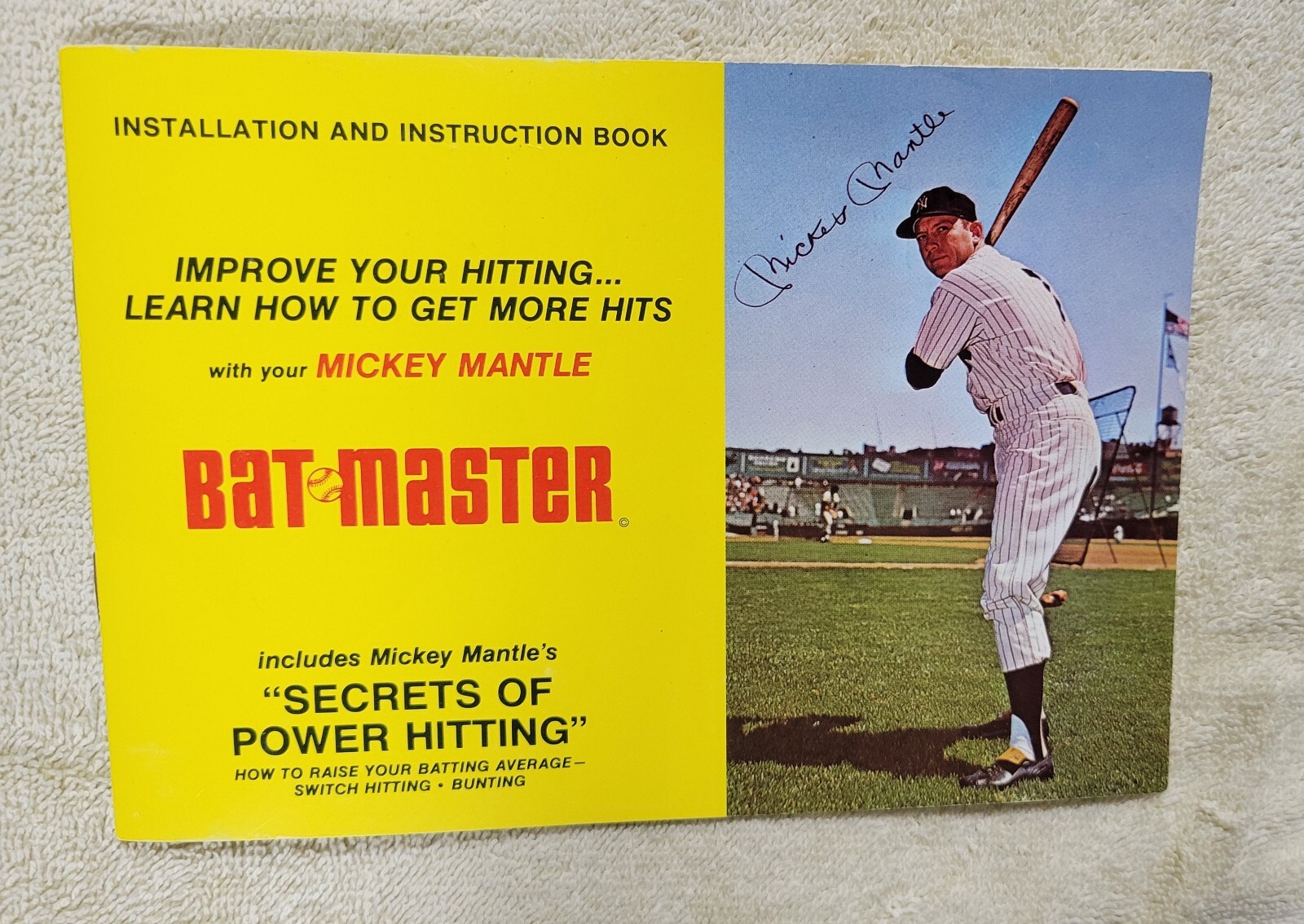 1965 Mickey Mantle Bat Master Toy | eBay