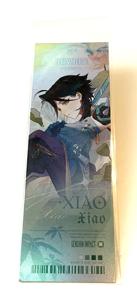 Genshin Impact-Xiao-Double Sided Laser Holographic Ticket Bookmark-New ...