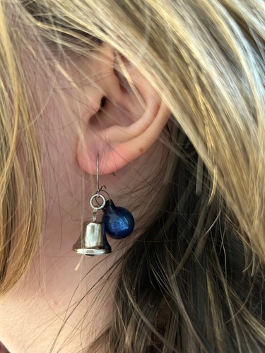 Vintage Shiny Brite Mercury Glass Christmas Mini Ball & Jingle Bell ...