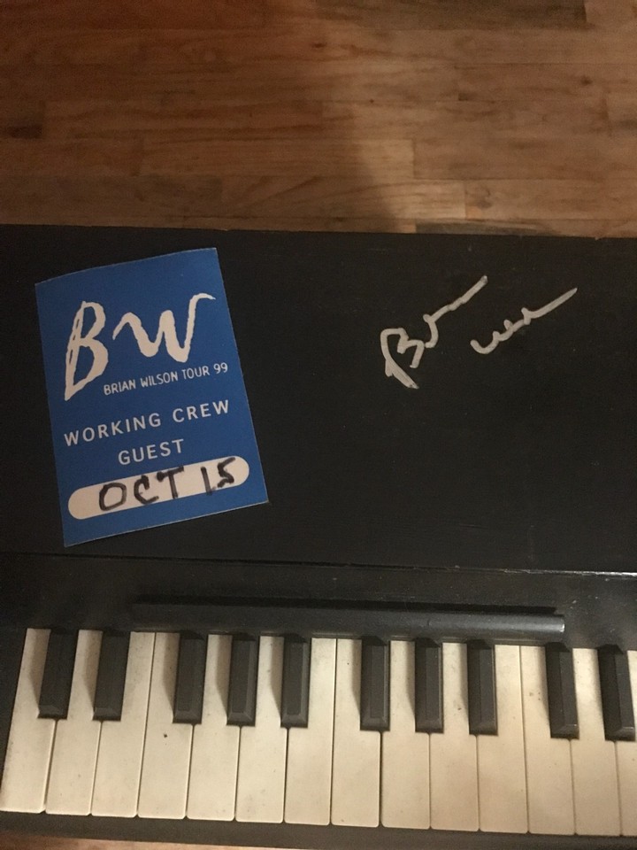 Brian Wilson Signed Autograph Mini Piano-The Beach Boys. One of a Kind ...
