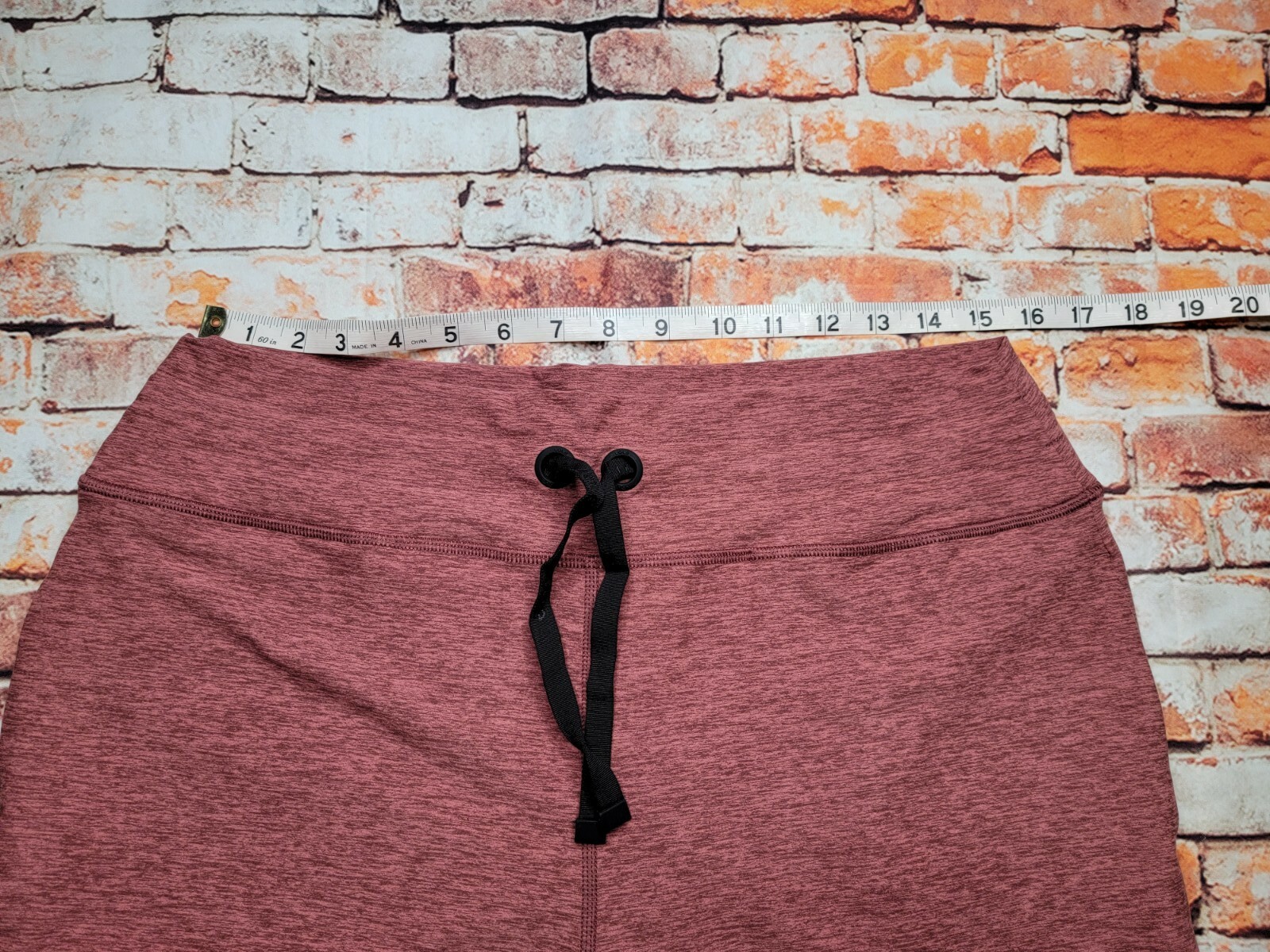 Lole Sunstone Heather Drawstring Pocket Half Moon Joggers Womens Size M ...