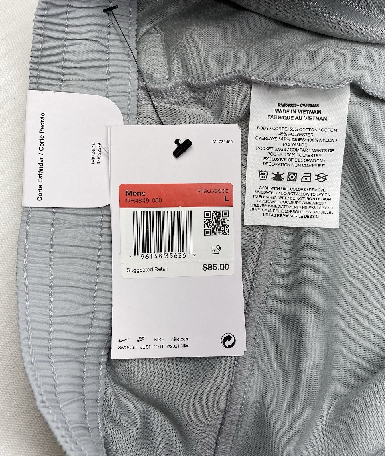 Nike Team USA Soccer Gray Training Joggers Pants DH4849-050 Men's Size ...