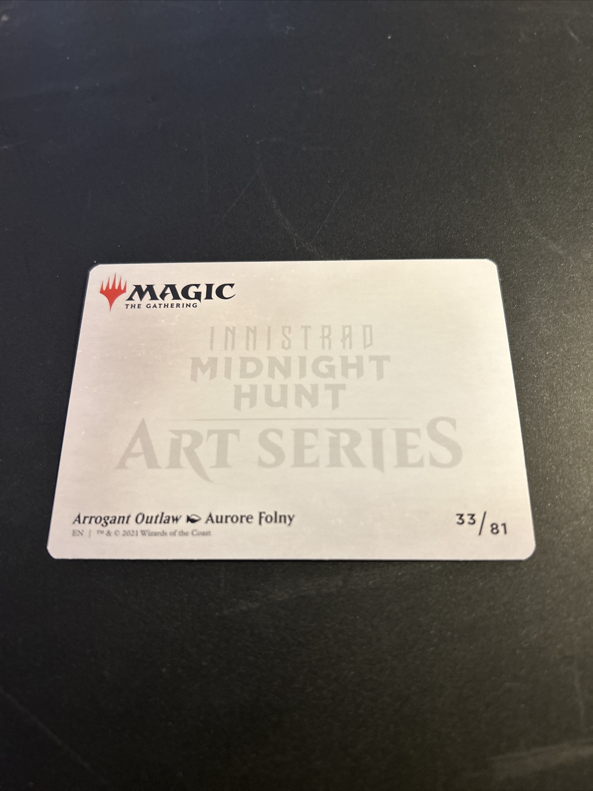 MTG {Arrogant Outlaw Art Card} (Signed) – Art Series: Innistrad ...