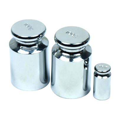 200g Calibration Weight Set - Two (2) 100g Weights + One (1) 10g Test ...
