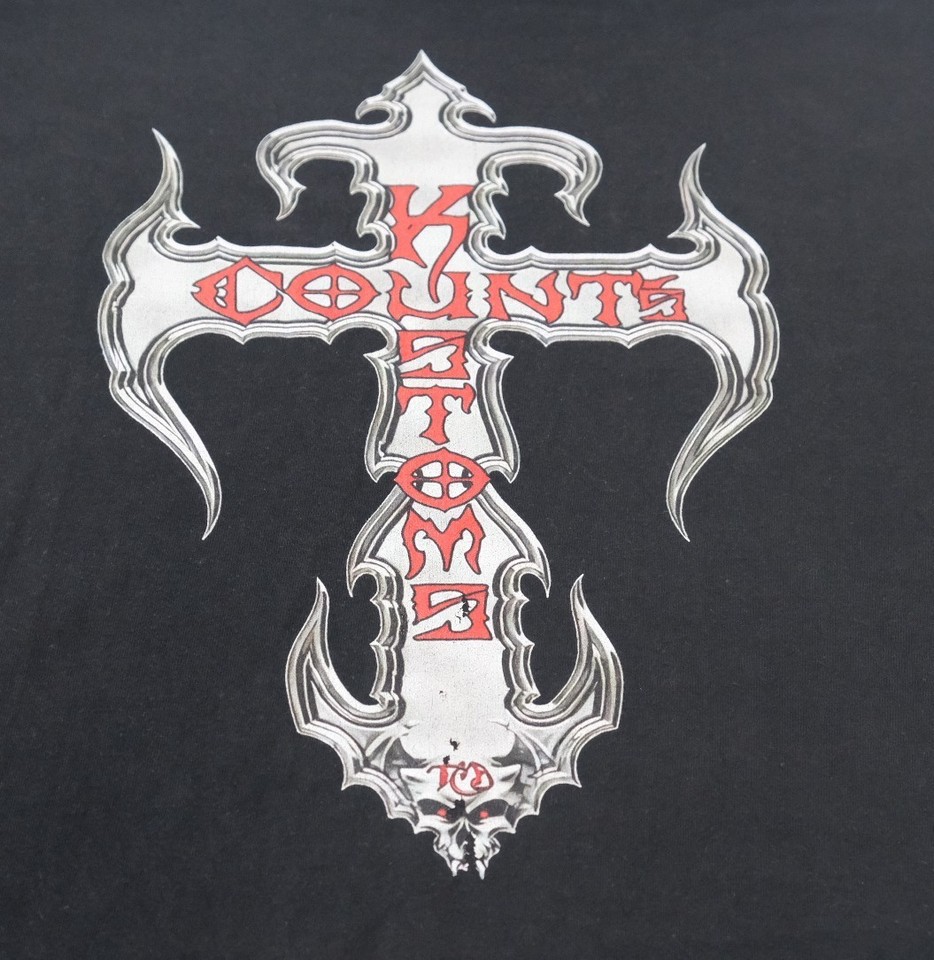 Counts Kustoms Logo Black Graphic T-Shirt Size 2XL | eBay