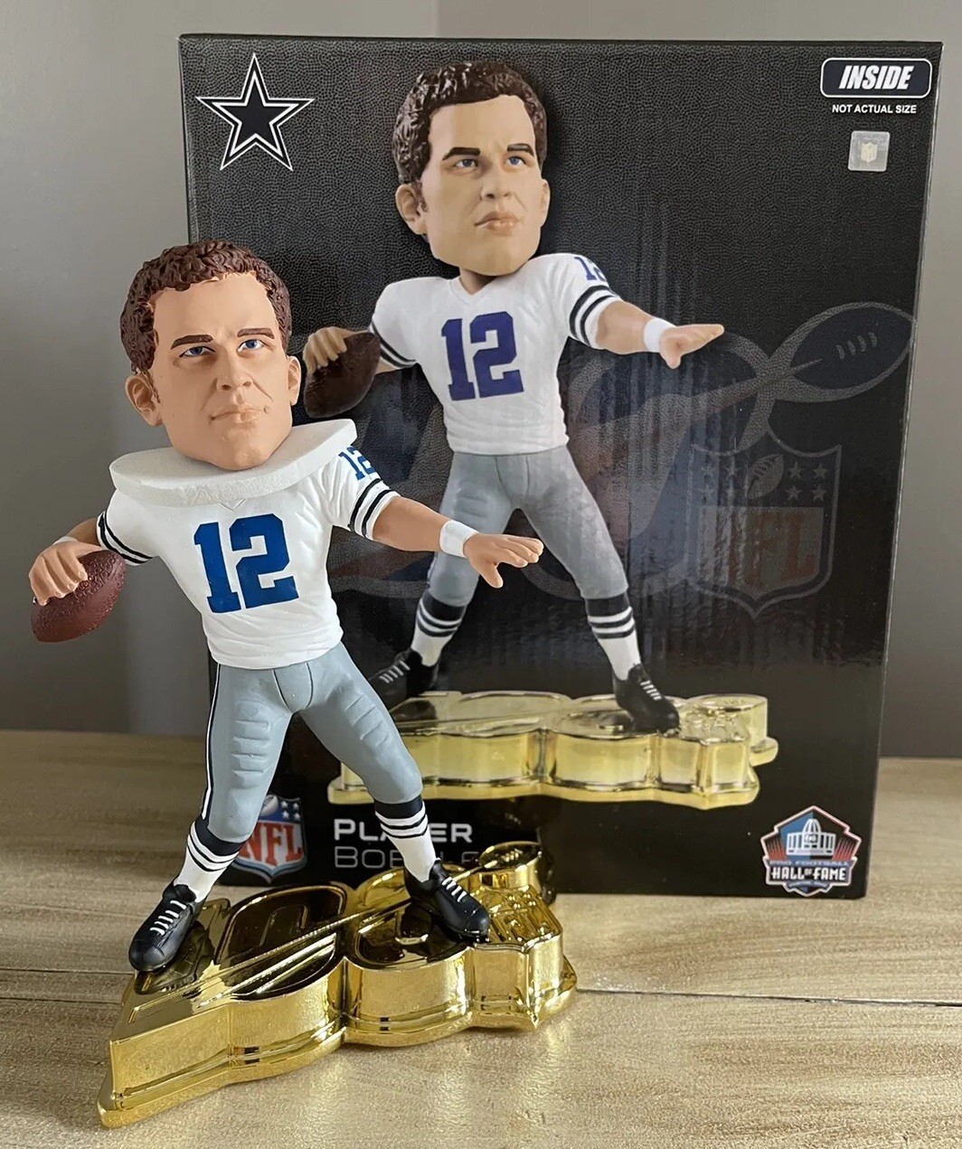 ROGER STAUBACH Dallas Cowboys NFL All-Time 100 Team Bobblehead Set #/100 NIB! | eBay