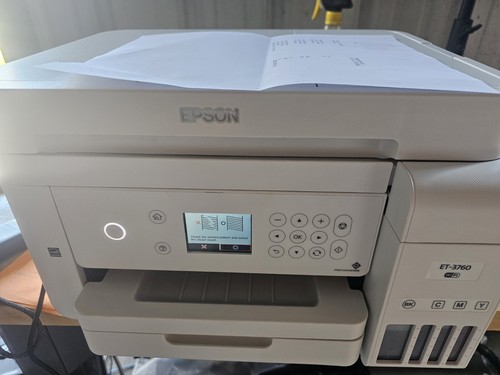 Epson EcoTank ET-3760 All-in-One Supertank Printer 10343950627 | eBay