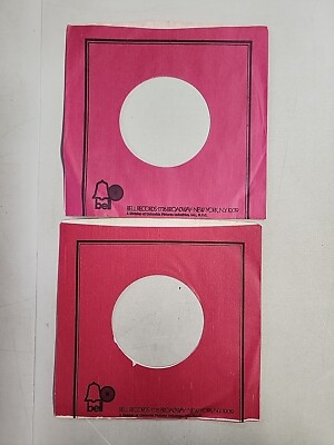 45 RPM 7" RECORD SLEEVES CO. SLEEVE 2 PACK SEE PHOTOS - Bell (SLV197 ...