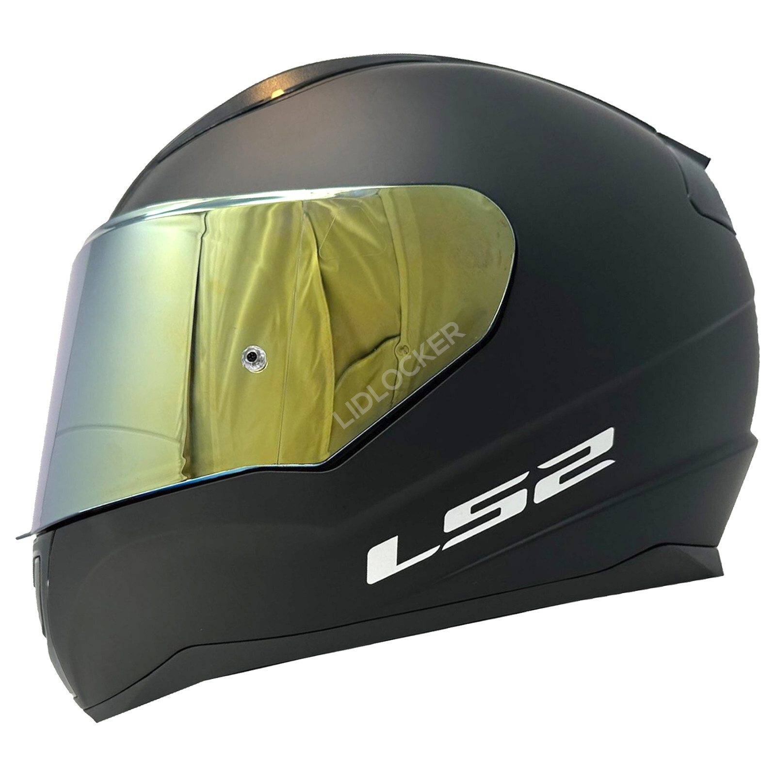 LS2 FF353 MATT BLACK FULL FACE MOTORCYCLE CRASH HELMET WITH COLOURED ...