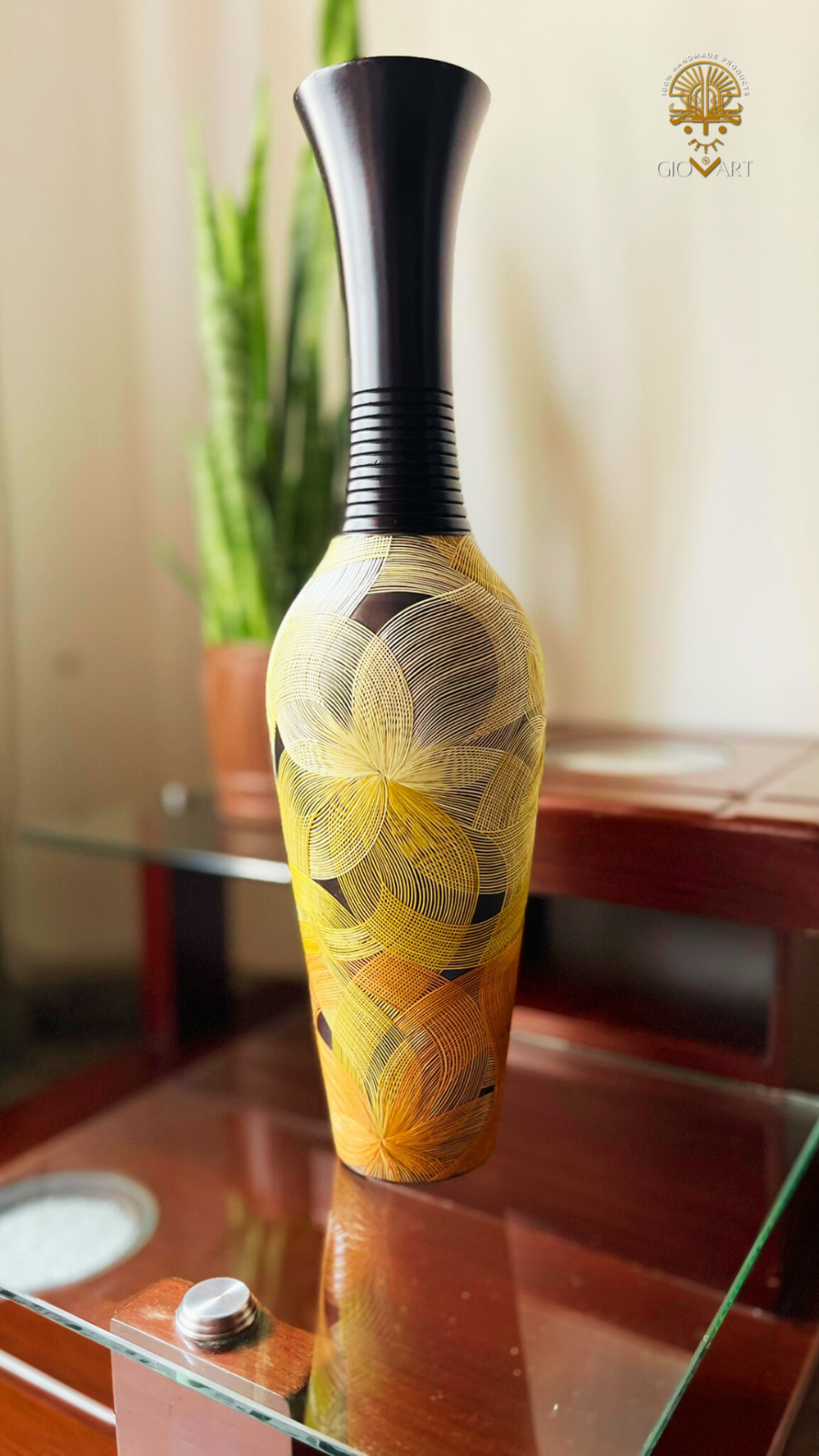 Our Shipa Jar made in wood decorated in chaff. | eBay