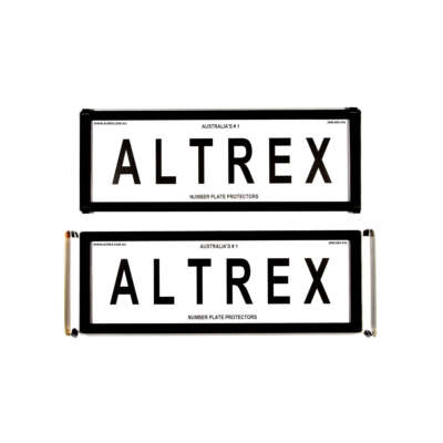 Altrex Number Plate Cover 6 Figure Black Without Lines Metal Clip 6ONLC ...