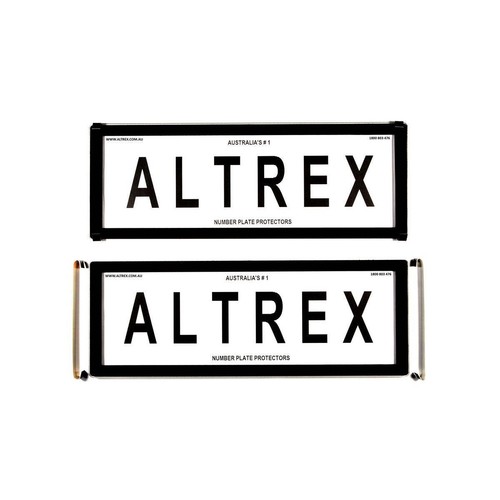 Altrex Number Plate Cover 6 Figure Black Without Lines Metal Clip 6ONLC ...