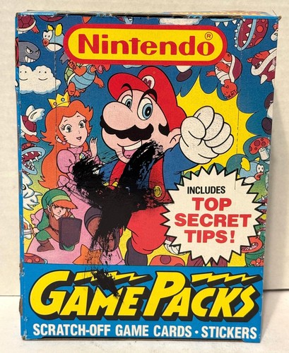 Nintendo Game Packs Vintage Card Box 48 Packs Topps 1989 X-out Bright ...