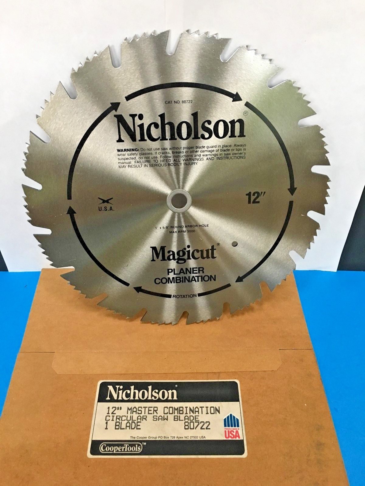 NICHOLSON 80722 Magicut 12" RIP Circular Saw Blade, NOS, USA | eBay