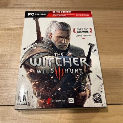 The Witcher 3 Wild Hunt PC DVD-ROM Game Of The Year 4-Disc Set Video ...