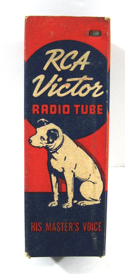 Vintage RCA Victor #41 Radio Tube Nipper The Dog Graphics Unopened Lg ...