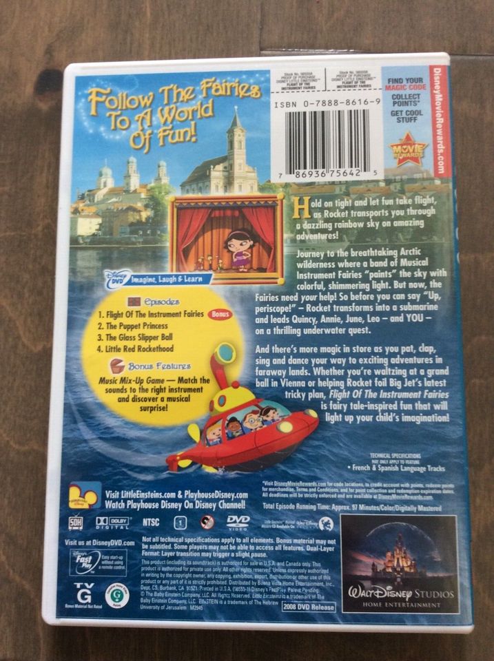Disney Little Einsteins - Flight of the Instrument Fairies - DVD ...