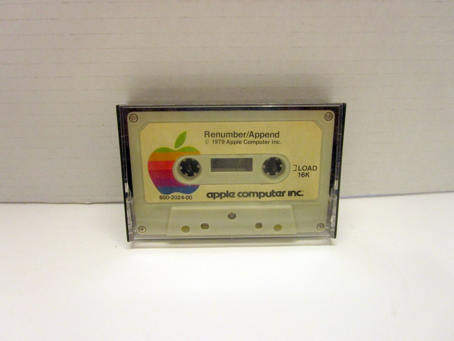 Renumber/Append / Alignment Test Apple II Cassette Tape by Apple ...
