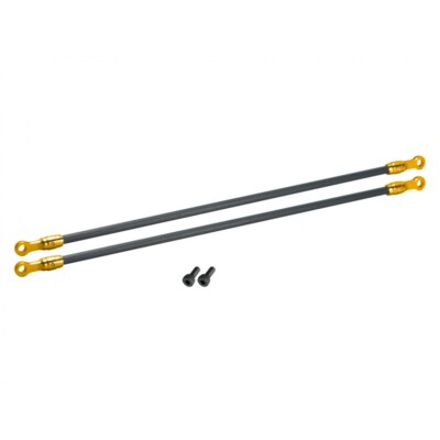MH Alu/Carbon Tail Boom Support (GOLD)(for MH Tail Boom Support Set ...
