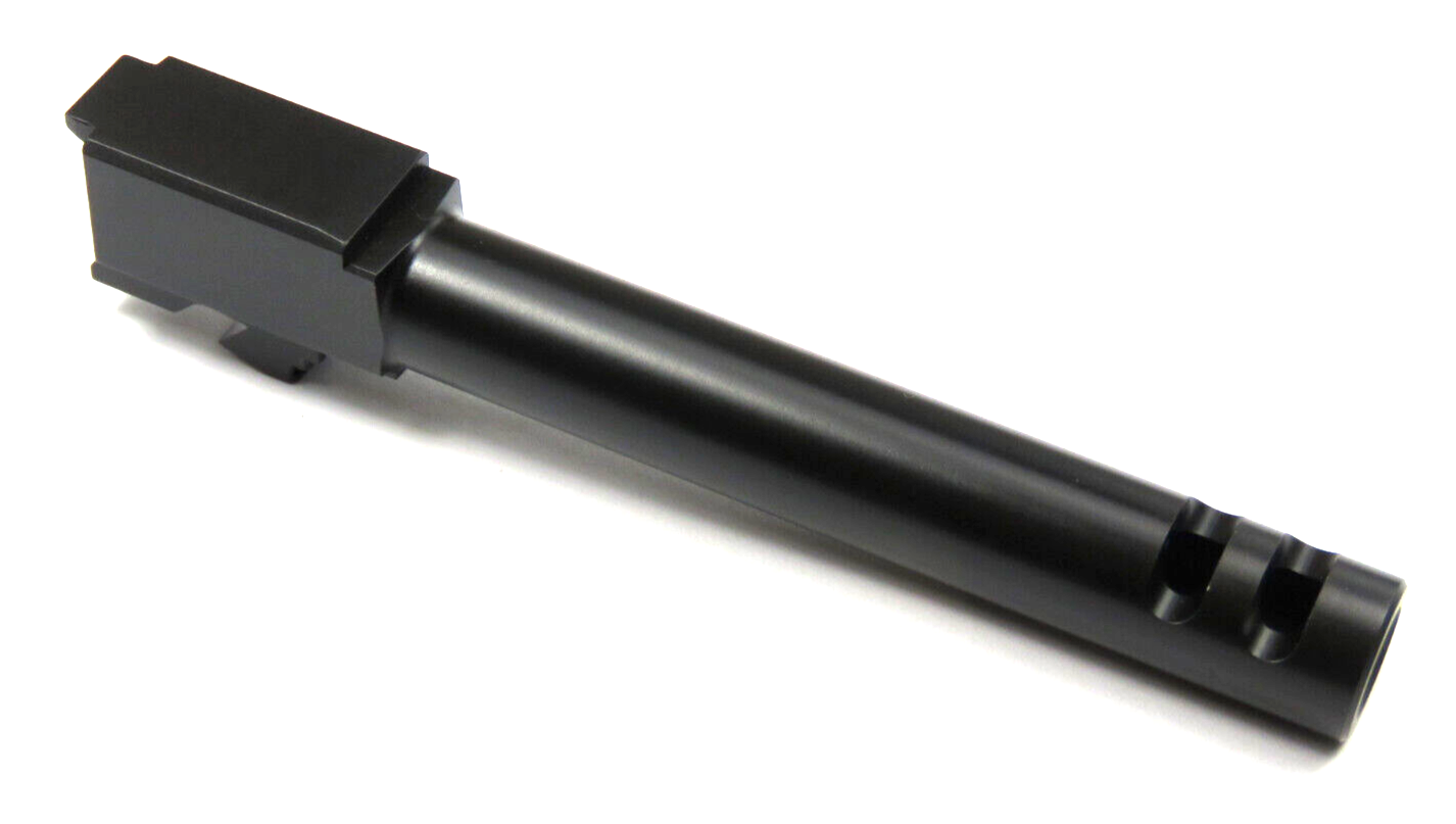 Factory New 9mm Black Stainless Barrel for Glock 19 G19 EXTENDED PORTED ...