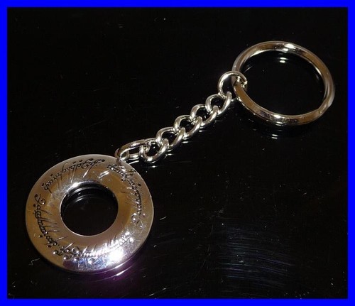 Signore Rings/Hobbit Keyring Unique Ring Written Elven NOBLE COLLECTION ...