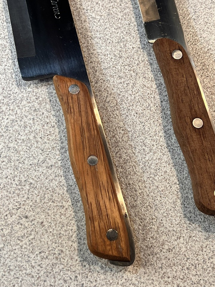 The Master Carver knife set. 13” & 12.5” Stainless Steel with Wood ...