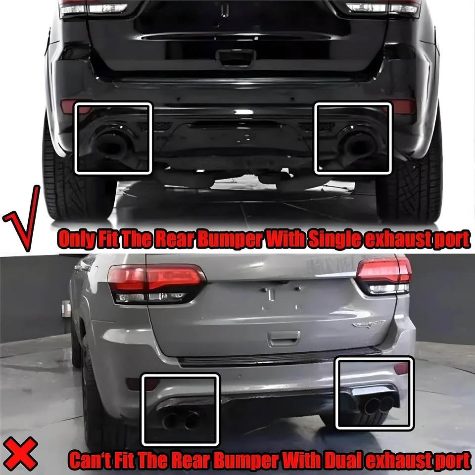 For 2014-2021 Jeep Grand Cherokee SRT/Trackhawk Rear Diffuser Carbon ...