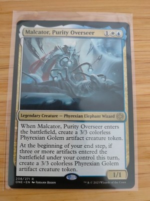 MTG Malcator, Purity Overseer 208 Phyrexia: All Will Be One M/NM Free ...