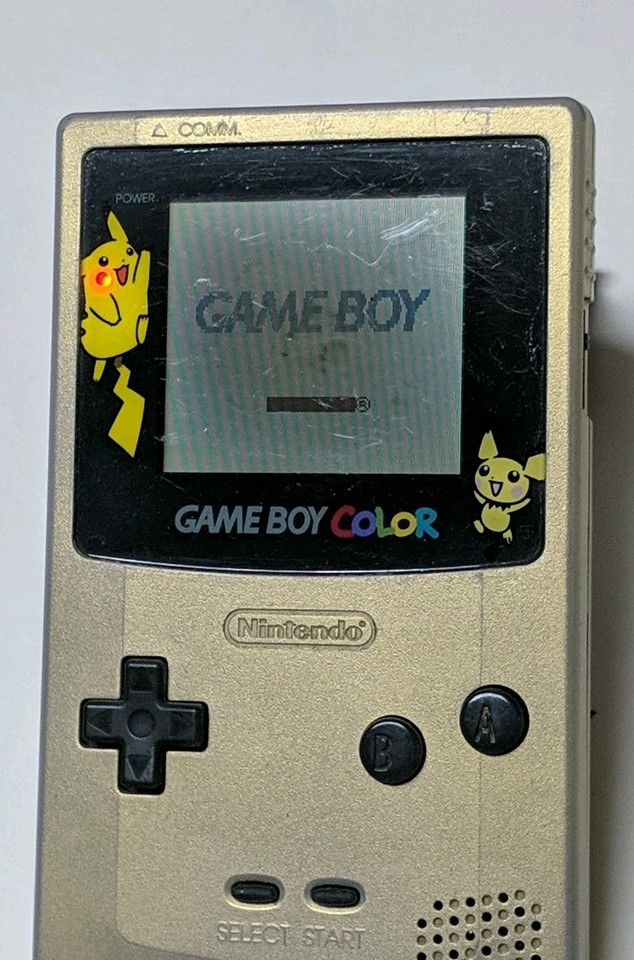 Pokemon Gameboy Color Console Pikachu Gold Silver Edition WORKS GOOD ...