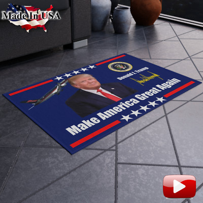 Trump Rug Door Mat Indoor Outdoor CUSTOMIZE YOUR OWN Trump Rug Mat 24in ...