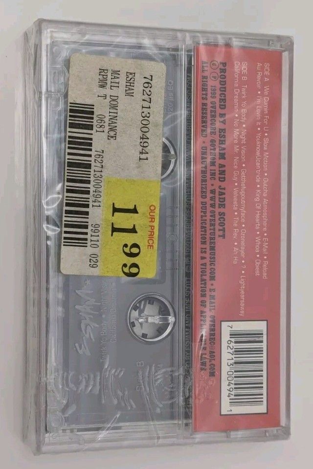 Esham Mail Dominance Sealed Cassette Tape Natas Insane Clown Posse ...