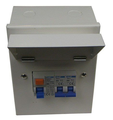 AMENDMENT 3 GARAGE CONSUMER UNIT 18TH EDITION METAL CLAD 2 WAY BOARD ...