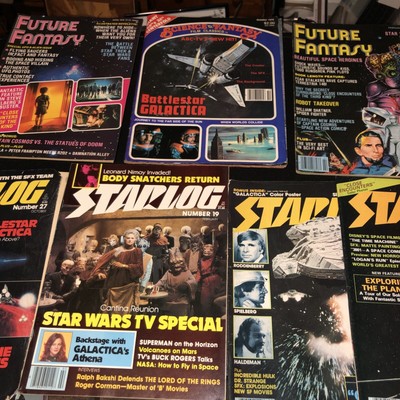 Starlog & Future Fantasy Magazine 1978, #1, Star Lot Of 7 Battlestar ...