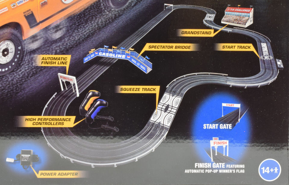 Auto World / Premium Hobbies T/A Challenge Mustang Camaro HO Slot Car ...