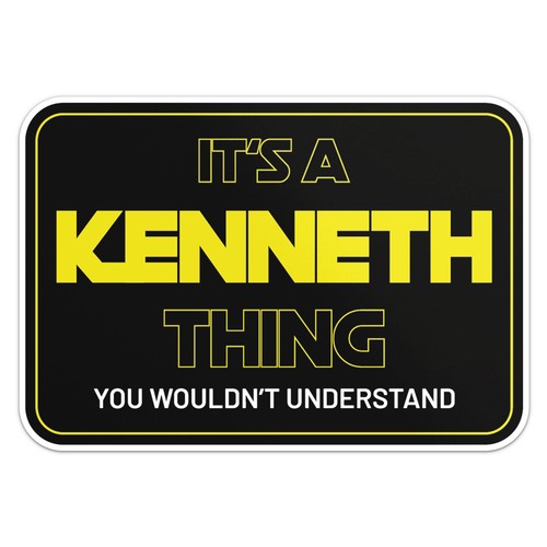 Kenneth Name Funny Slogan Sticker Vinyl Car Bumper Decal | eBay