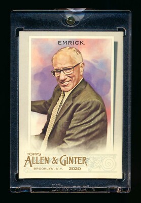 2020 TOPPS ALLEN & GINTER MIKE "DOC" EMRICK BLANK BACK VAULT SEALED W ...