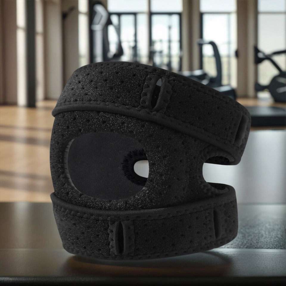 Patella Knee Brace Adjustable Knee Pad for Jumpers Knee Tendonitis ...
