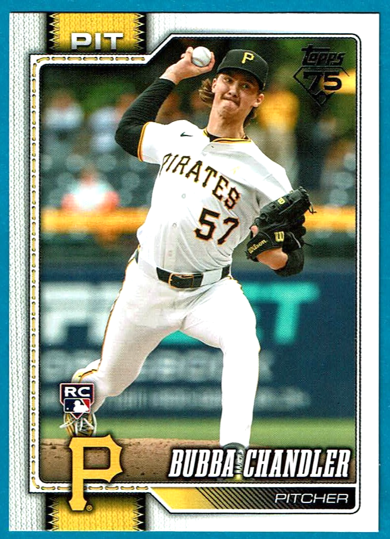 2026 BUBBA CHANDLER TOPPS SERIES ONE RC LOGO BASEBALL CARD PITTSBURGH ...