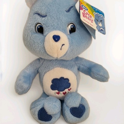 2007 Care Bears Grumpy Bear Plush Stuffed Animal Storm Cloud Blue with ...