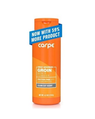 Carpe Sweat Absorbing Groin Powder (For Men) - Maximum Sweat Absorption ...