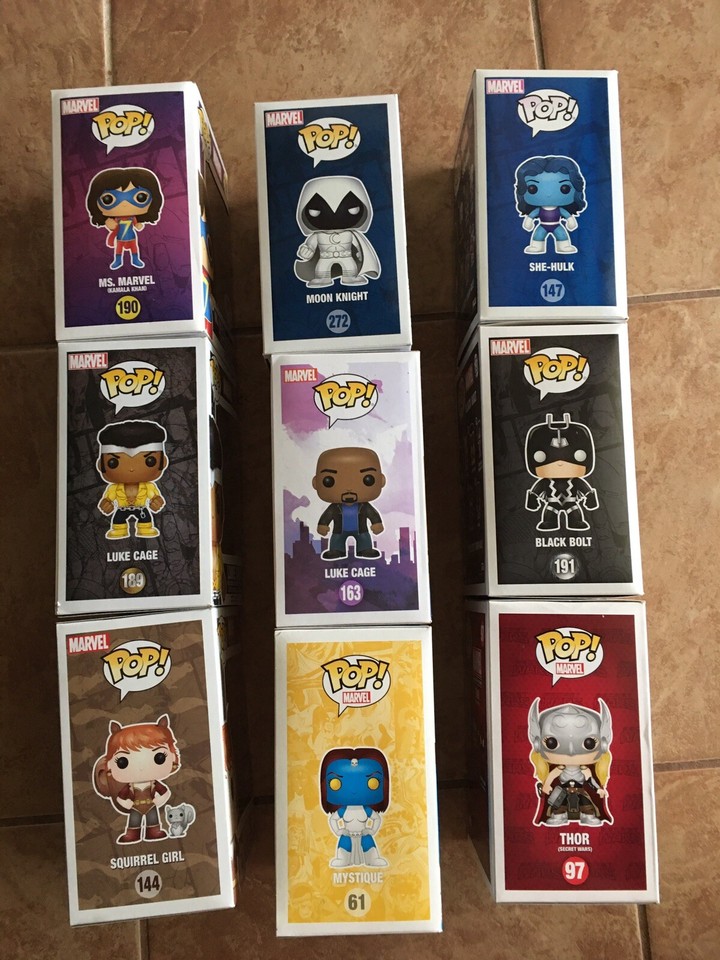 Funko Pop! Marvel lot of 9 Pops -Read Description- | eBay