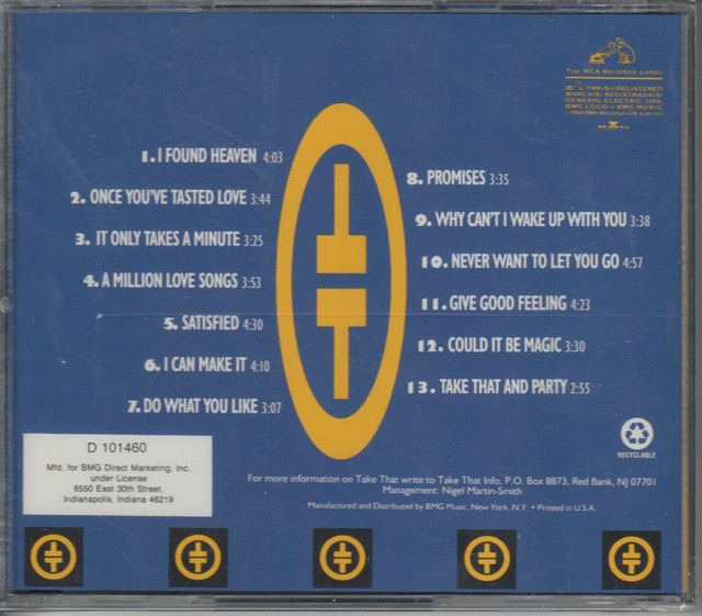Take That & Party by Take That (CD, Apr-1993, RCA) for sale online | eBay